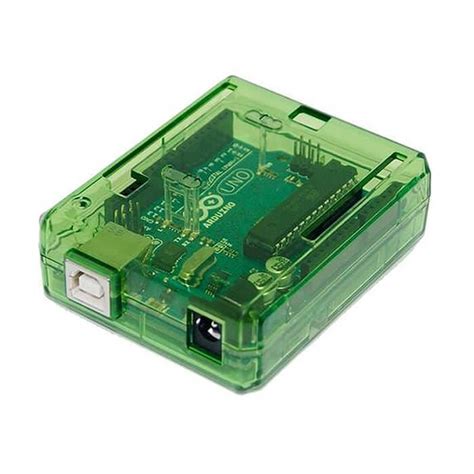 Green Protective Case For Arduino Uno [discontinued] The Pi Hut