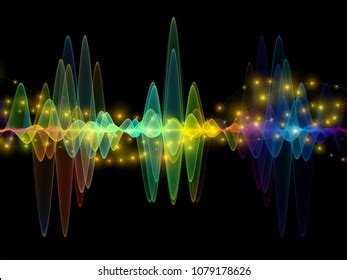 Wave Function Series Artistic Abstraction Composed Stock Illustration 1079178626