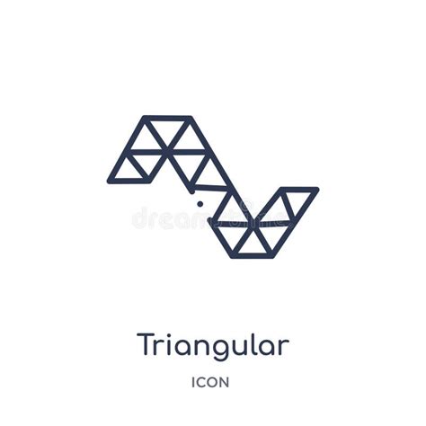 Linear Triangular Shapes Forming Waves Icon From Geometry Outline