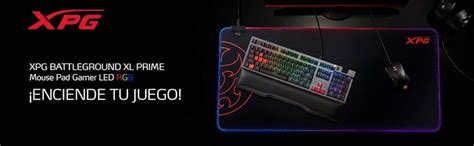 XPG Battleground, Mousepad XL PRIME Gamer con Luz RGB, Hecho de Tejido ...
