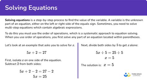 Solving Equations Math Steps Examples And Questions