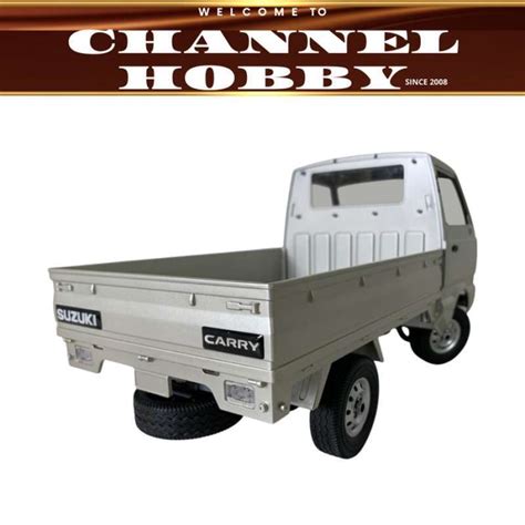 Promo Wpl D12 Rc Car 1 10 D12 Rc Drift Suzuki Carry Pickup Mobil Rc Putih Diskon 9 Di