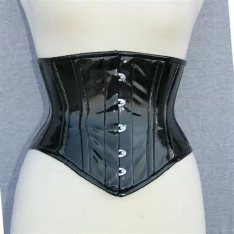 Heavy Duty Steel Boned Corset Waist Trainer Shaper Body Under Bust Pvc