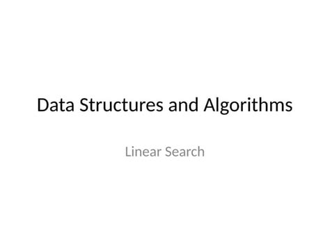 Data Structures And Algorithmstypes Pptx