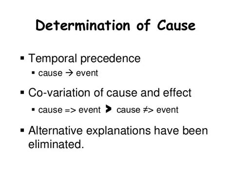 What Is Temporal Precedence
