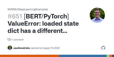 [bert pytorch] valueerror loaded state dict has a different number of parameter groups · issue