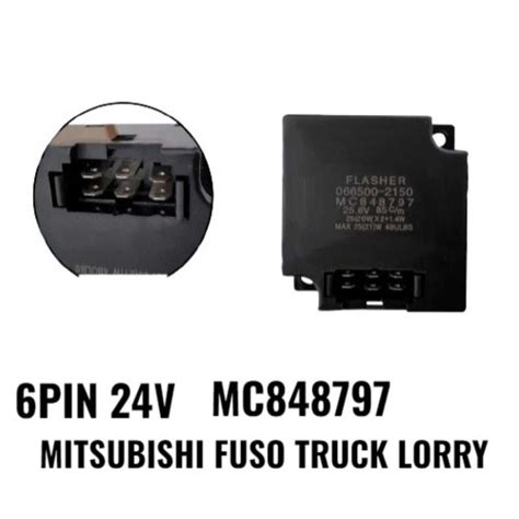 Mitsubishi Fuso Canter Lorry 24v Flasher Unit Turn Signal Relay 6 Pin
