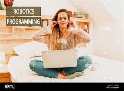 Conceptual Caption Robotics Programming Business Concept Software That