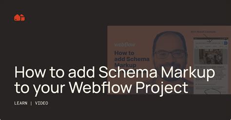 How To Add Schema Markup To Your Webflow Project Video No Code Supply Co