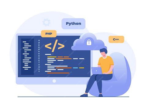 Premium Vector Software Development Web Programming Languages Css Html It Ui Programmer