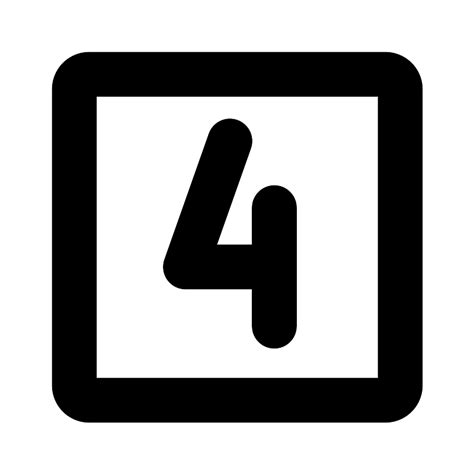 Number Square Four Bold Vector Svg Icon Svg Repo Number Square Four Bold Vector Svg Icon Svg Repo