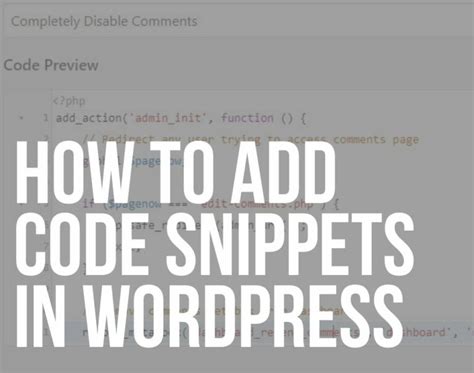 How To Add Code Snippets In Wordpress Ways Ultida