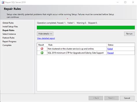 Security Update For Sql Server 2019 Rtm Gdr Kb5021125 Incorrectly Detects A Cluster