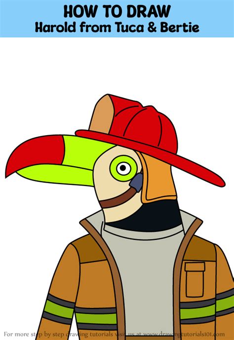 How To Draw Harold From Tuca And Bertie Tuca And Bertie Step By Step