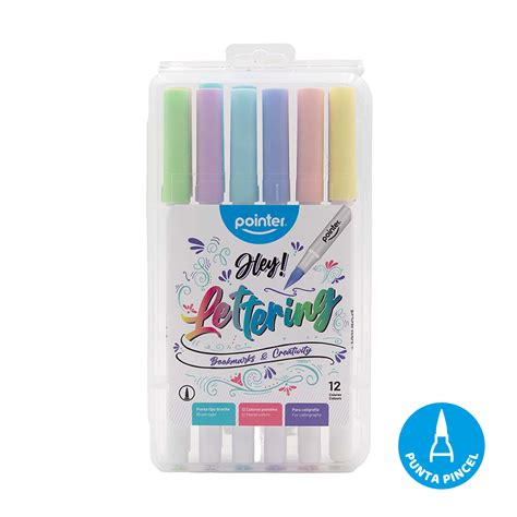 Marcador Pointer Set 12 Colores Pastel Lettering Wc 2212 P Unimarck Marcador Pointer Set 12 Colores Pastel Lettering Wc 2212 P Unimarck