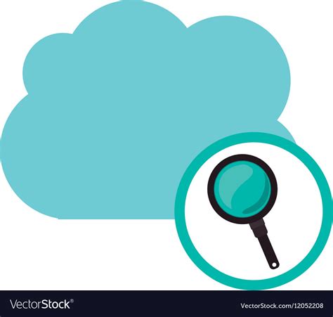 Isolated Cloud Computing Design Royalty Free Vector Image