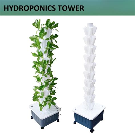Litgrow Tower Garden Hydroponic Growing System Smart Indoor Garden Kit With Hydration Pump