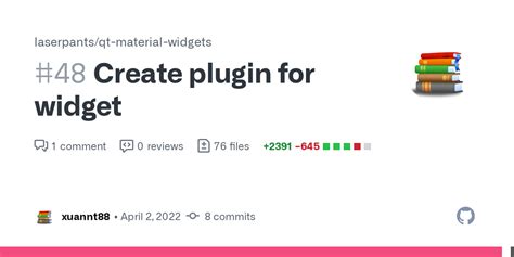 Create Plugin For Widget By Xuannt Pull Request Laserpants Qt Material Widgets Github