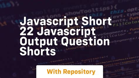 Javascript Short 22 Javascript Output Question Shorts Youtube