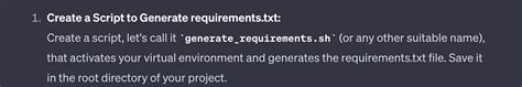 how to automatically generate up to date requirements txt before