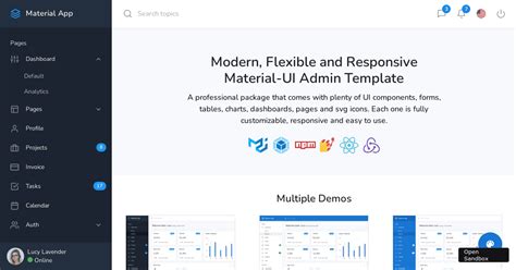 Dashboard Codesandbox