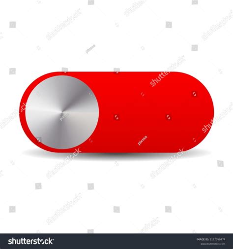 Onoff Power Button Switch Toggle Slider Stock Vector Royalty Free 2127059474 Shutterstock