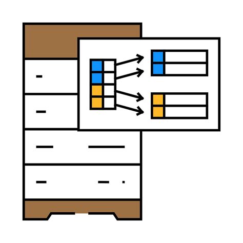 indexing data database icon color illustration 49828489 vector art at