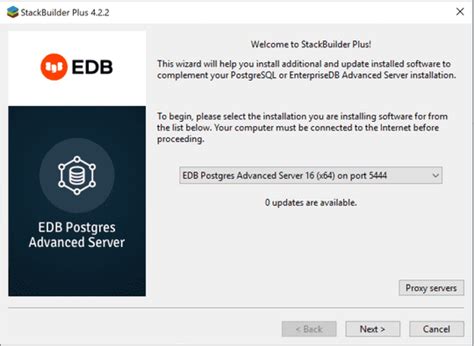 Edb Docs Edb Postgres Advanced Server V17 Using Stackbuilder Plus