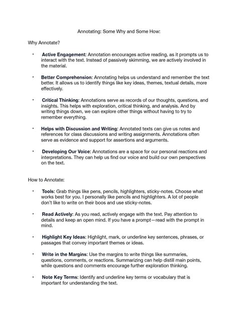 Annotating A Simple Guide For Why And How Pdf Annotation