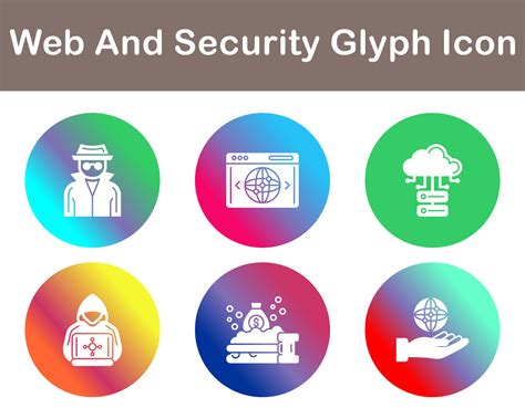 Web And Security Vector Icon Set 21377727 Vector Art At Vecteezy