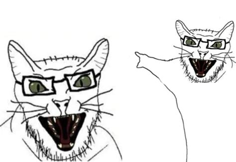 Wojaks Pointing Except Its Cats Memetemplatesofficial