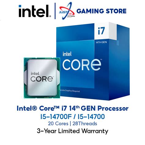 INTEL CORE I7-14700 / I7-14700F 2.1GHZ 33MB CACHE LGA1700 PROCESSOR ...