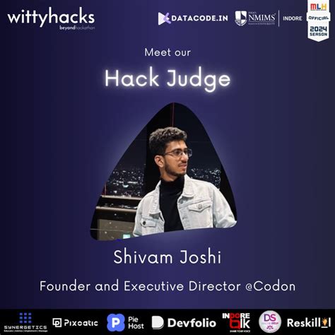 Shivam Joshi On Linkedin See You Soon At Wittyhacks Indore