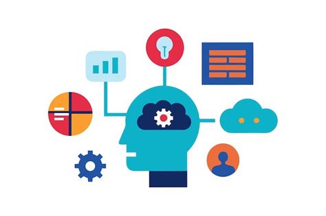 Cognitive Computing Ai Humanmachine Interaction Icons Premium Ai