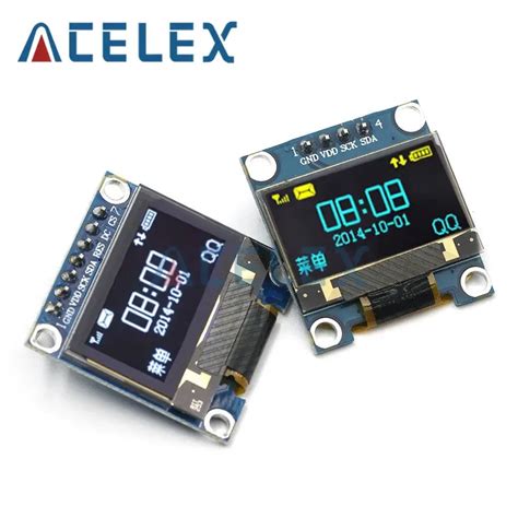 아두이노용 I2c Oled 디스플레이 모듈 Oled 디스플레이 모듈 화이트 블루 I2c Oled 스크린 드라이버 Dc 3