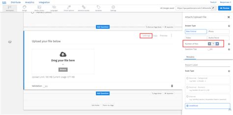 multiple files attach upload file questionpro help document