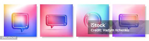 벡터 일러스트 레이 션입니다 3d 미니멀리스트 프레임 세트 빈 템플릿을 인용합니다 격리된 텍스트 상자입니다 화려한 배경에 빈