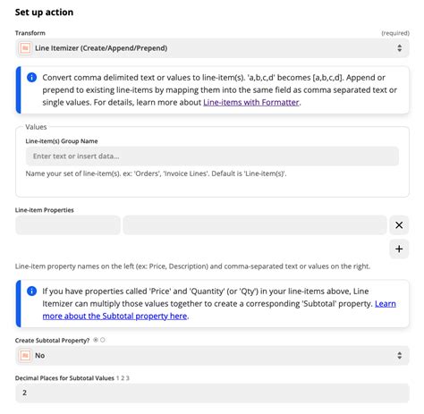 Formatter Features Line Itemizer Overview Zapier Community