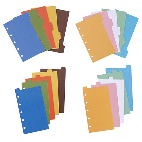 Sets Index Separator Page Binders Home Binder Dividers Notebook Planner Inserts Notebook