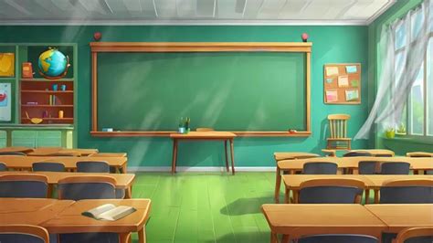 Ai Generated A Classroom With Desks And Chairs 42234051 Stock Video At