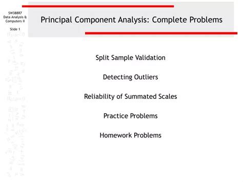 Ppt Principal Component Analysis Complete Problems Powerpoint Presentation Id 1730454
