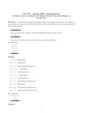 Sol Pdf CS Spring Assignment Problems Must Be Submitted By Friday February
