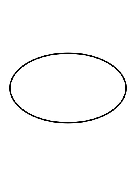 Flashcard Of An Ellipse Clipart Etc