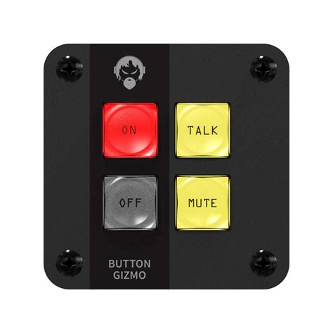 Angry Audio BUTTON GIZMO RJ Four Button Control Panel Avionics Grade Switches With LED