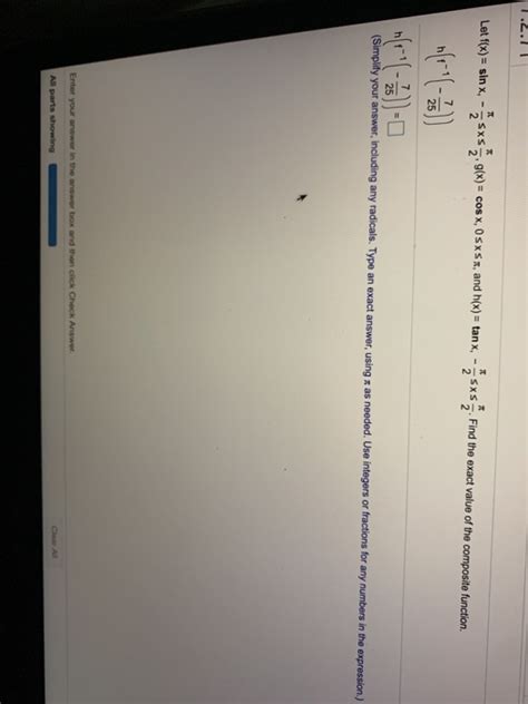 Solved Let F X Sinx G X Cos X Osxs And H X