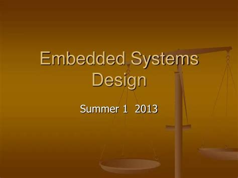 PPT Embedded Systems Design PowerPoint Presentation Free Download ID