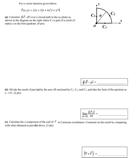 Solved For A Vector Function Given