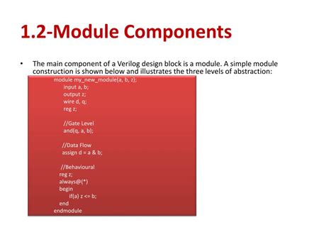 Ppt Introduction To Verilog Powerpoint Presentation Free Download Id5722788