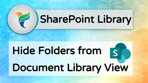 how to hide folders in modern sharepoint document library view youtube