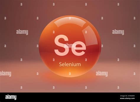 Glossy Sphere With Se Selenium Symbol On A Gradient Background Stock Glossy Sphere With Se Selenium Symbol On A Gradient Background Stock